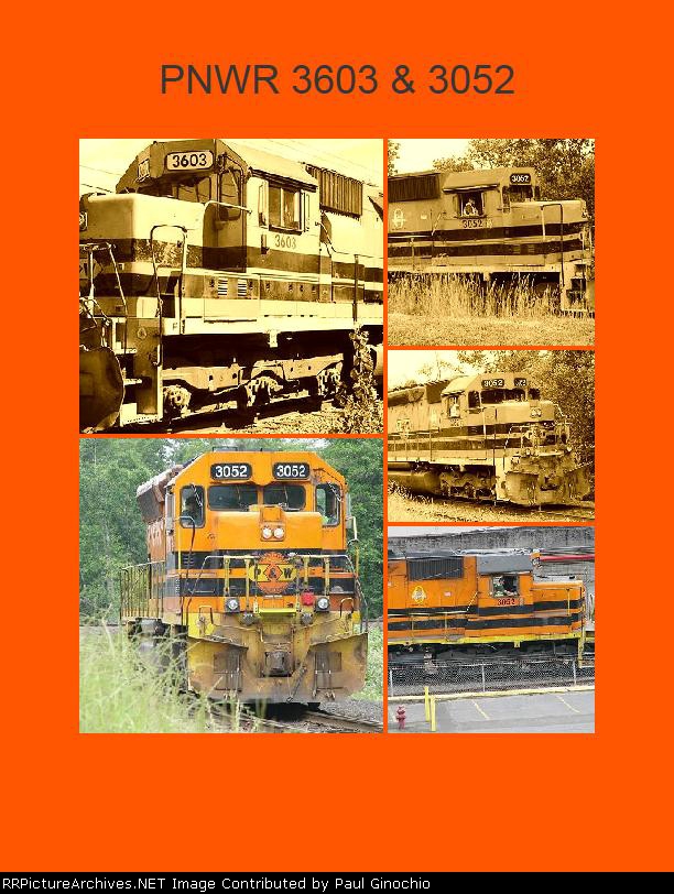 PNWR 3052 & 3603 Photo Collage
